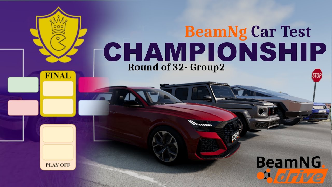 BeamNG Car Test Championship| Ep.2 | Round of 32 | Audi RSQ8 vs G-Wagen ...