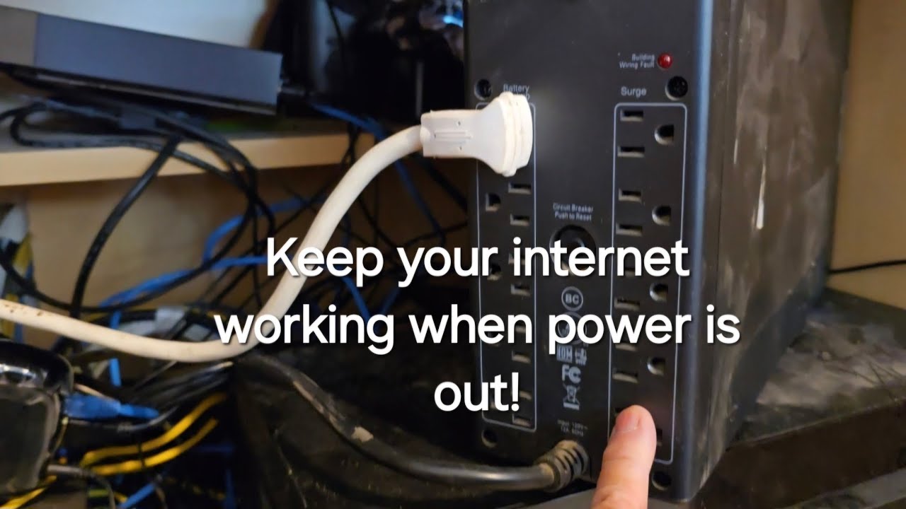 Installing a Battery Back Up on my Fiber ONT and Router. - YouTube
