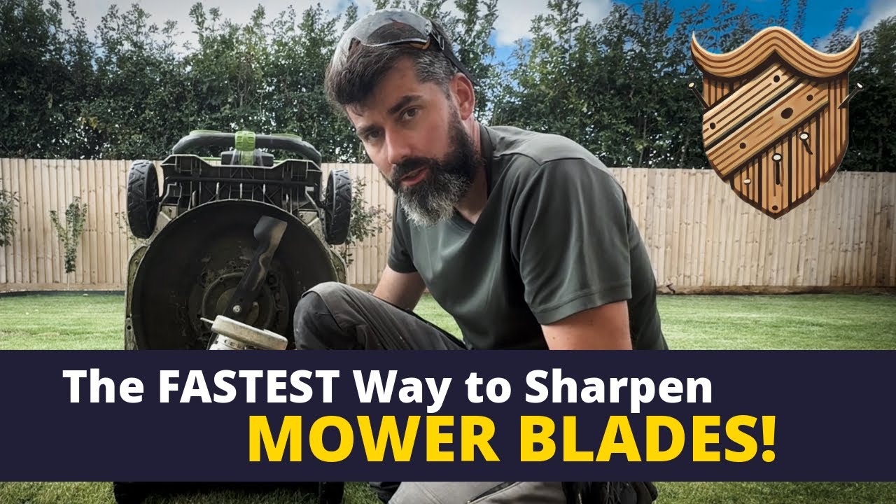 The FASTEST Way to Sharpen Mower Blades! - YouTube