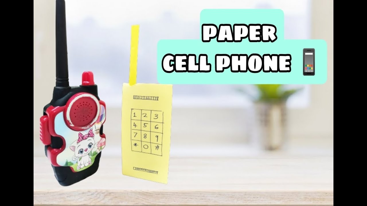 How To Make Paper Phone Origami( without glue) | phone for kids playing ...