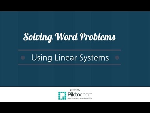 How to solve word problems using systems - YouTube
