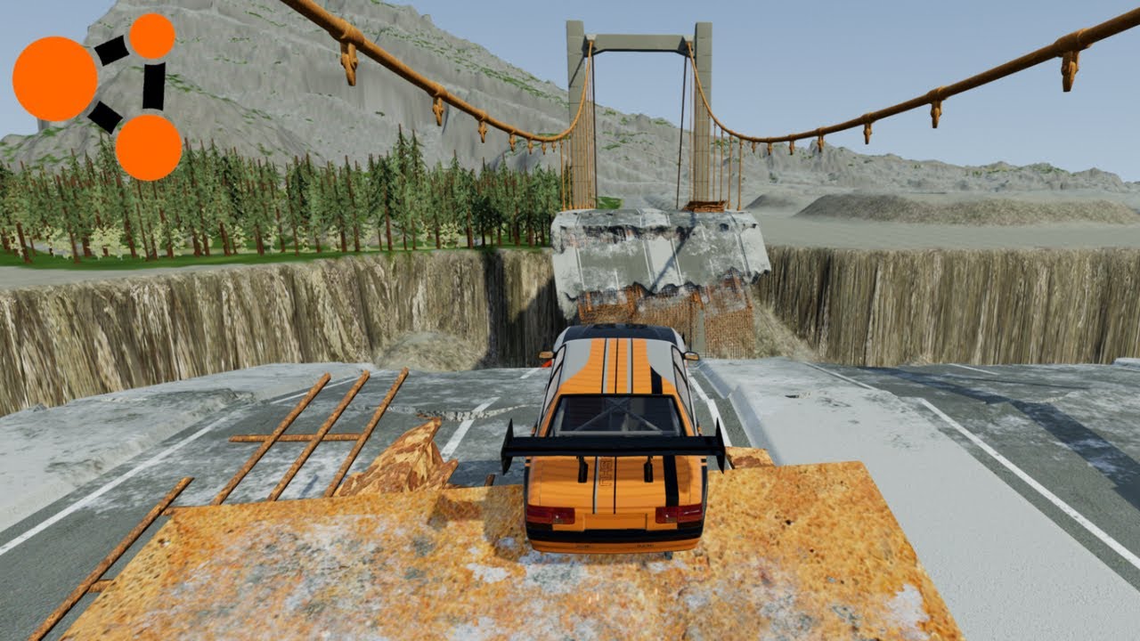 BeamNG Drive Bridge Long Jump Gameplay - YouTube