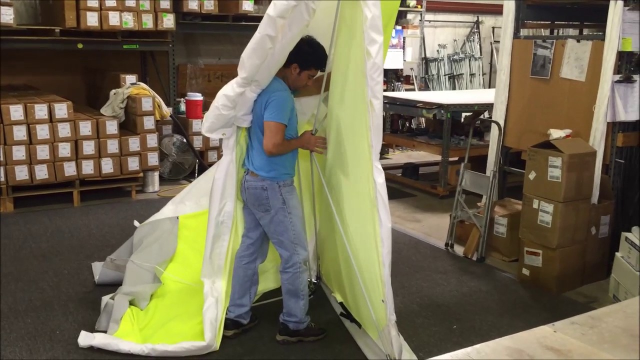 POP'N'WORK 4'x4' Custom Tent by Creative Tent Solutions, Inc - YouTube