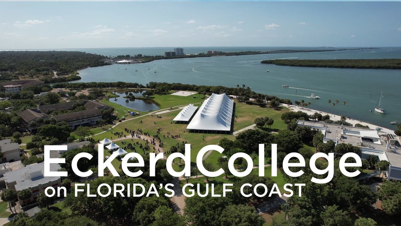 Aerial view of Eckerd College Commencement 2021 - YouTube