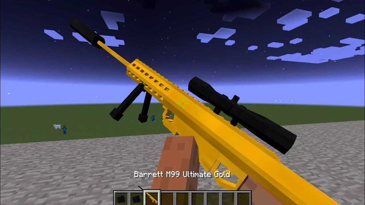 MMW Guns 3D Modern Warfare ADDON for Minecraft MCPE/bedrock - YouTube