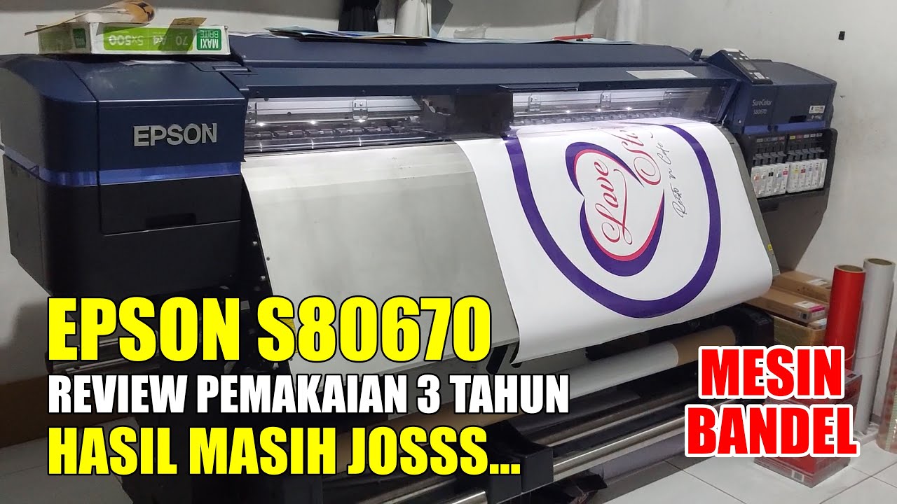 DEMO MESIN EPSON SURECOLOR S80670... HASIL LUAR BIASA - YouTube