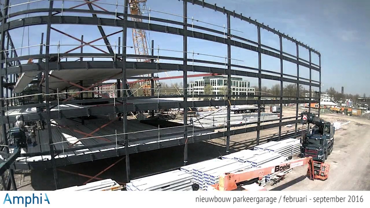 Construction of a new parking lot for the Amphia hospital in Breda ...