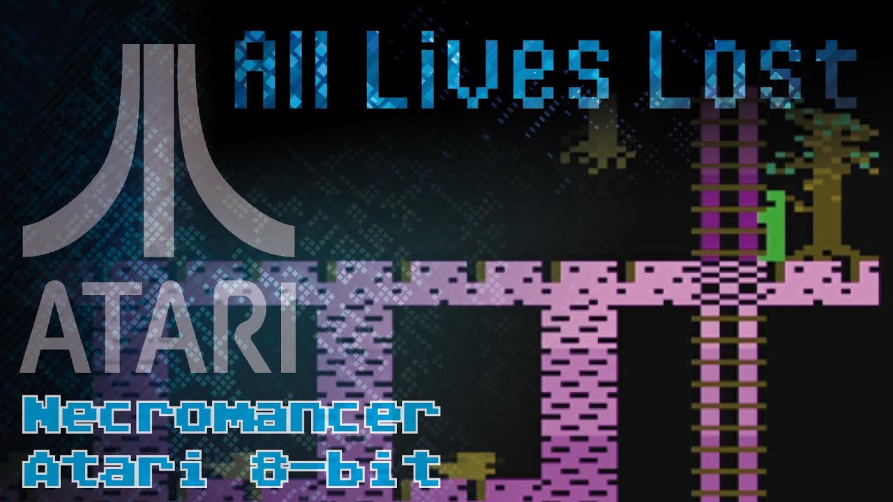 Necromancer (Atari 8-bit) - ALL LIVES LOST - YouTube