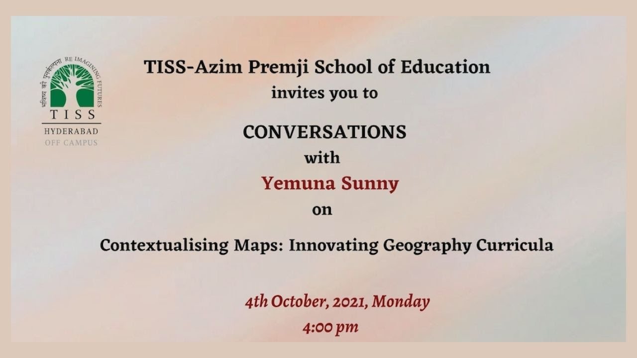 CONVERSATIONS: Dr Yemuna Sunny - Contextualising Maps - YouTube