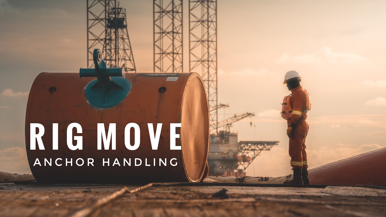 Rig Move || Anchor Handling on board Executive Honour - YouTube