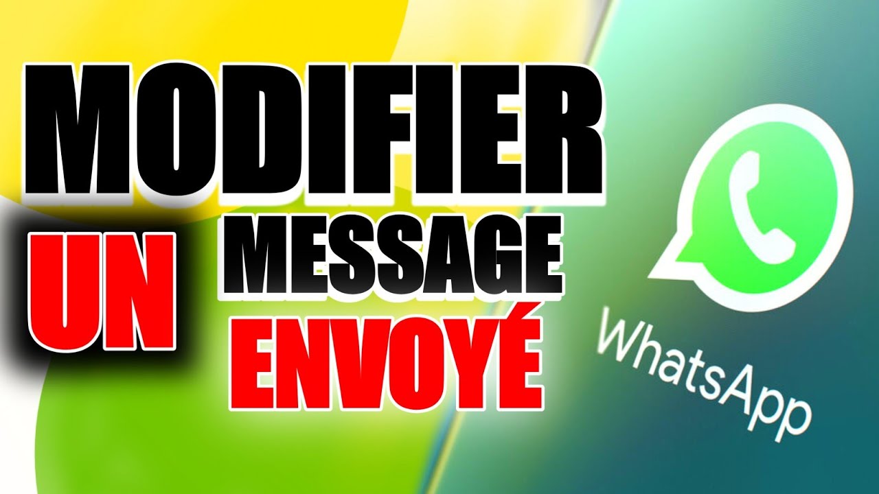 Comment modifier un message WhatsApp que vous avez déjà envoyé. - YouTube