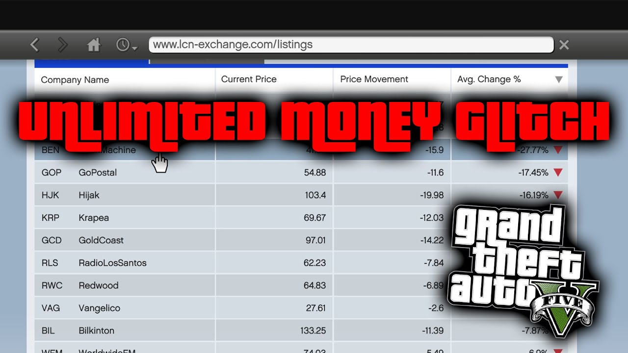 GTA V - Unlimited Money Glitch 2025 Update ( XBOX, PC, PS4, PS5 ) - YouTube