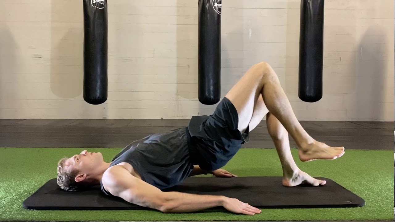 Boris app exercise 031 - Glute bridge heel lifts - Hip, upper leg - YouTube
