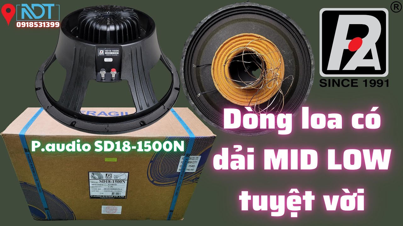 Bass 50 Paudio SD18-1500N Có Thể Chơi Low Hoặc Mid Low 03/03/2023 - YouTube