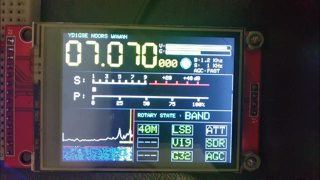 ESP32 SDR SSB Receiver experiment #5 Setup Menu with one rotary encoder ...