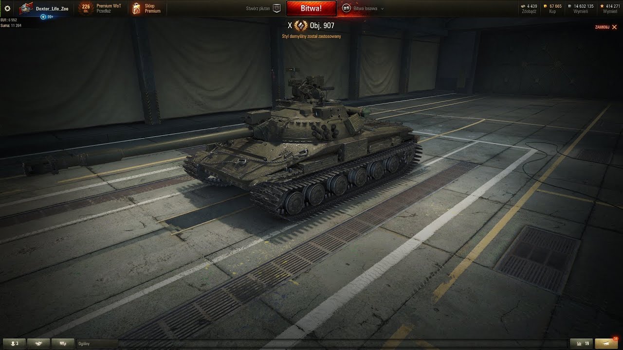 World of Tanks - Styl 3D - Object 907 - Grafit - YouTube
