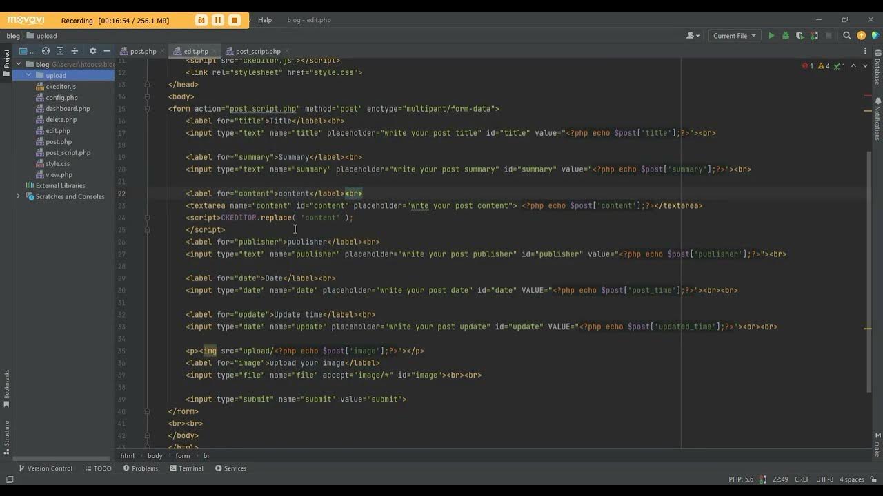 PHP BLOG 10: Jinsi ya kufanya sanitization - YouTube