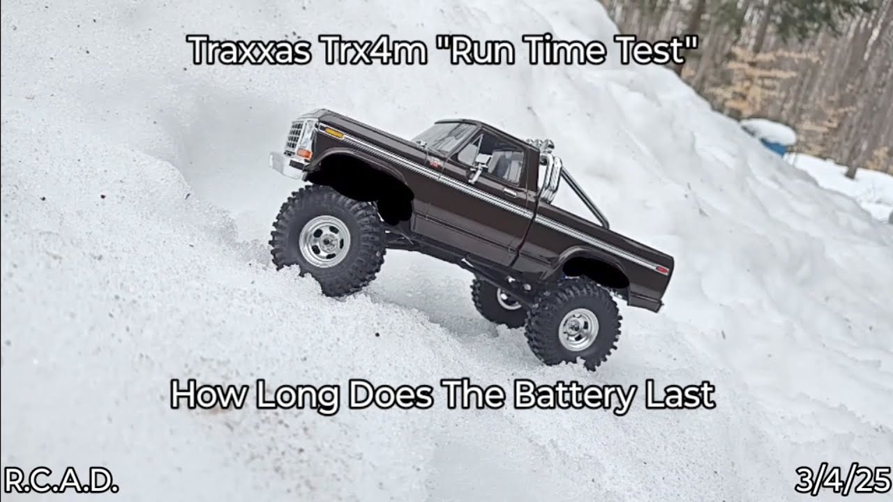 Traxxas Trx4m "Run Time Test" How Long Does The Battery Last - YouTube