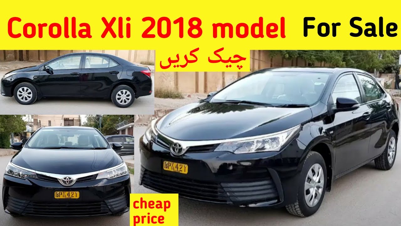 Toyota Corolla XLI for Sale - Buy used cars in Pakistan | 2018 model ...