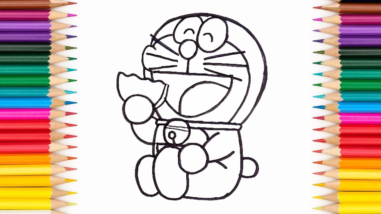 How to draw Doremon step by step | easy Doremon drawing for kids - YouTube
