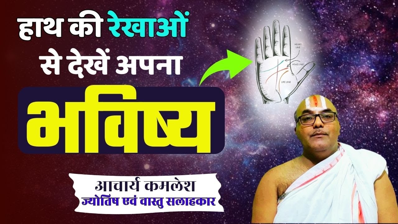 ऐसे देखें हथेली की रेखाएं - जाने अपना भविष्य | hath ki rekha kaise ...