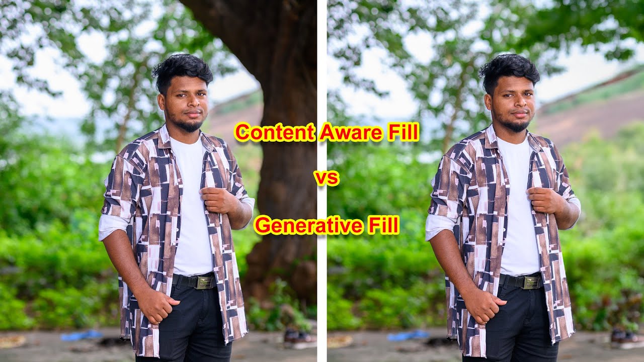 Content Aware Fill vs Generative Fill Difference in Photoshop - YouTube