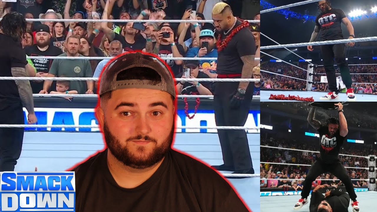 ROMAN REIGNS RETURNS TO SMACKDOWN REACTION!!! - YouTube