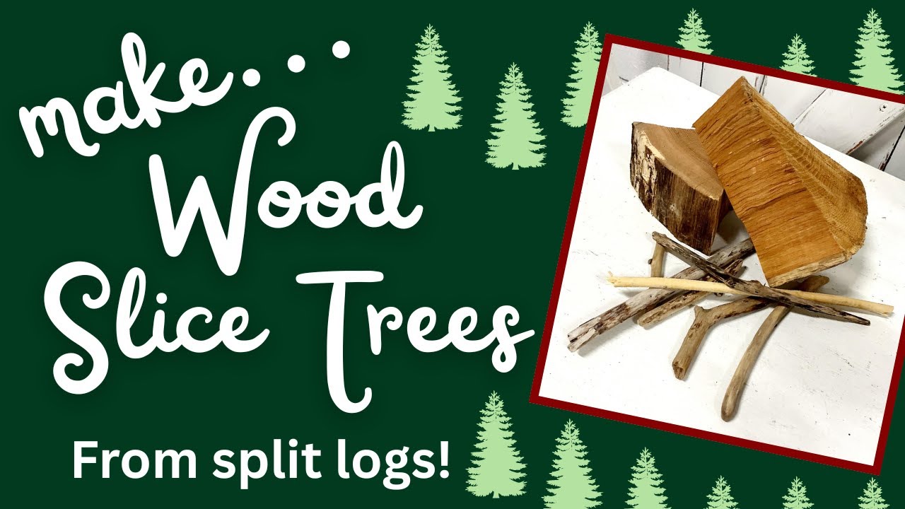 Make Wood Slice Trees - YouTube