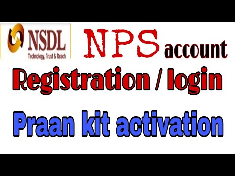 Nps registration or login  || praan kit || nps online activation