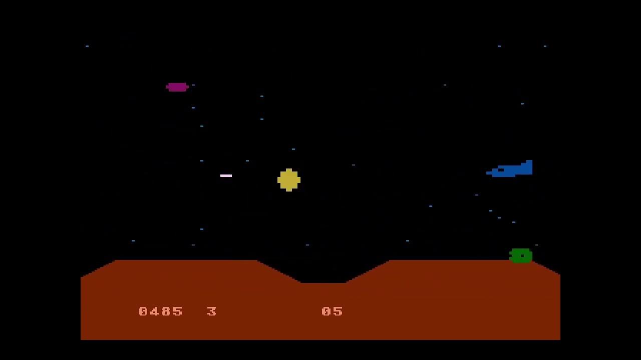 Atari 8-BIT EMU Moon Patrol Avalon Hill Option 2 1270 - YouTube