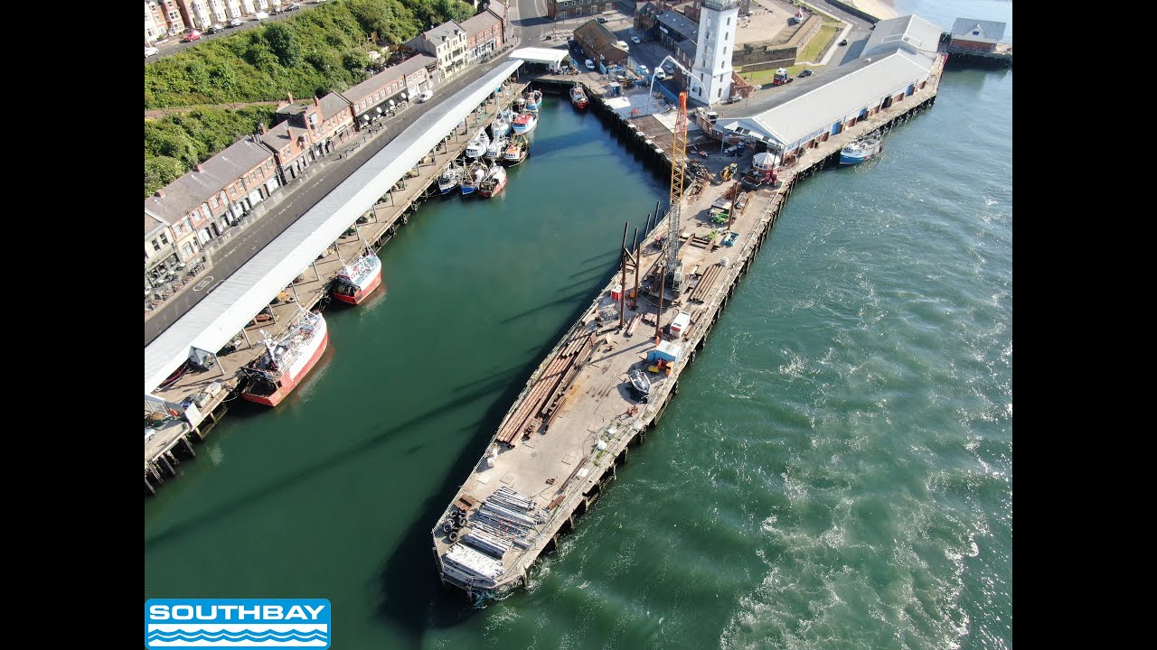 North Shields Fish Quay Protection Jetty Refurbishment - YouTube
