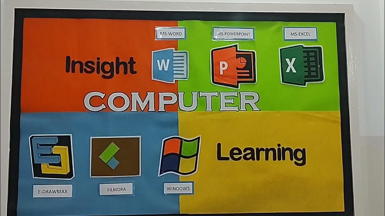 ICT Lab softboard decoration ideas #computer #ICT #Lab #softboard - YouTube