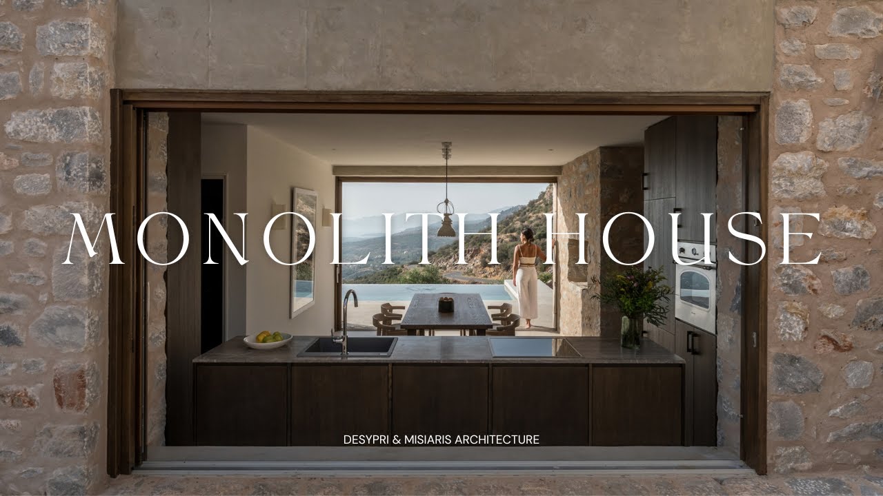 Two Stone House Design On Rugged Landscape Draws Influence From Local ...