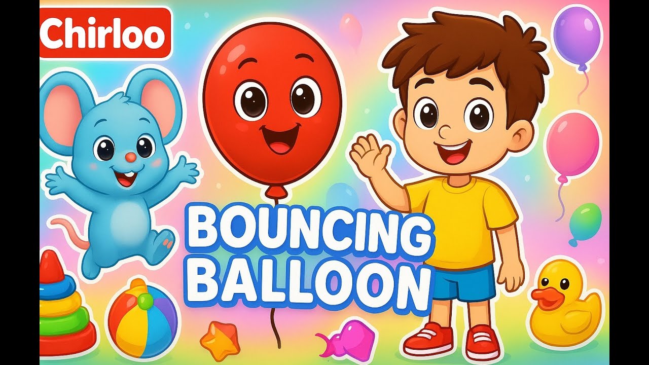 Bouncing Balloons Song 🎈 | Fun Jingle for Kids! #rhymes #kidsmusic # ...
