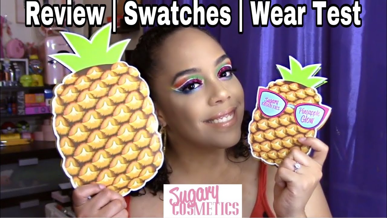 Sugary Cosmetics Pineapple Palette & Pineapple Glow Highlight Palette ...
