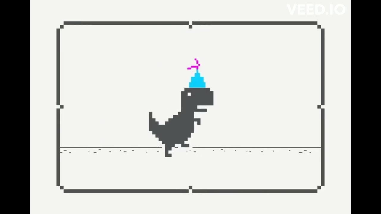 Google chrome dinosaurs running 30 secs non stop - YouTube