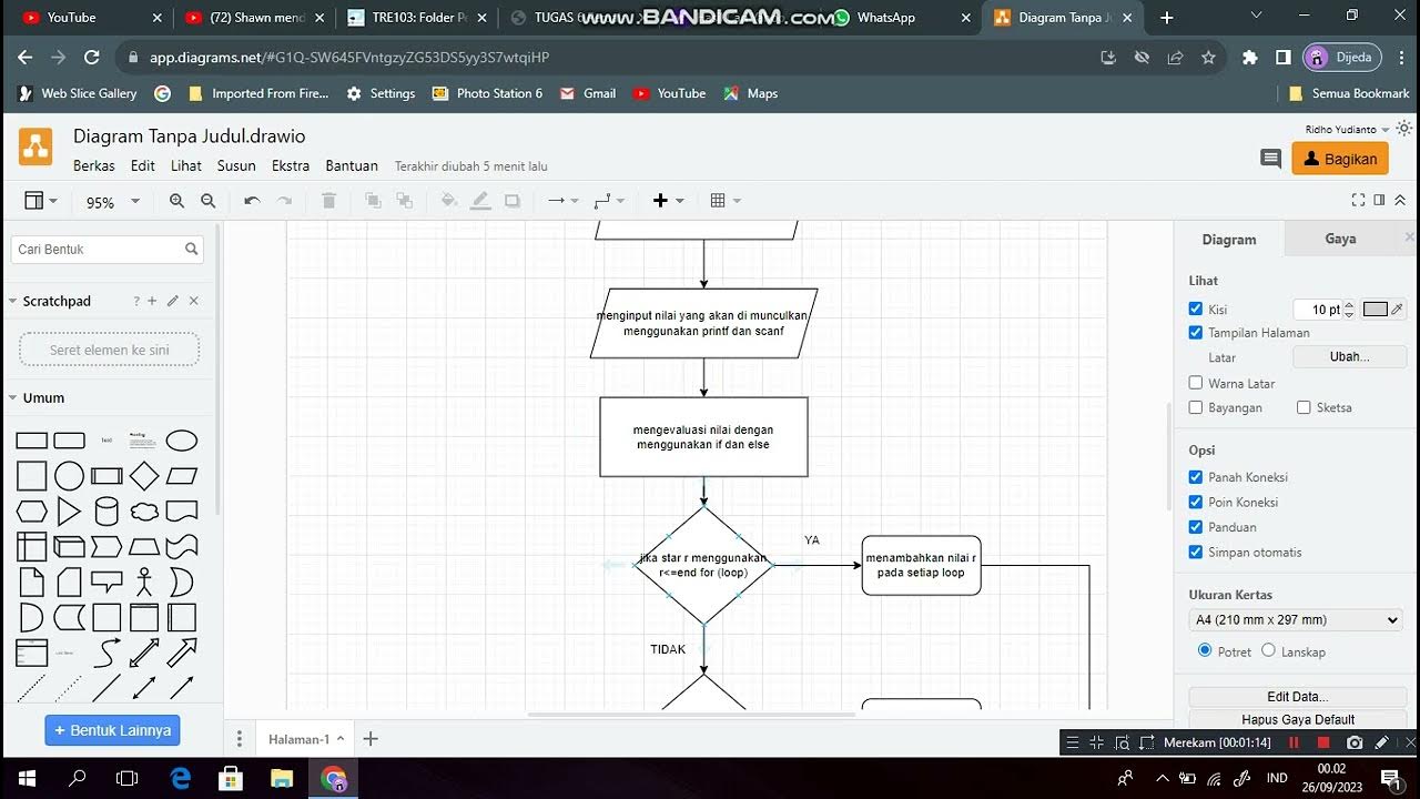 flowchart increment - YouTube