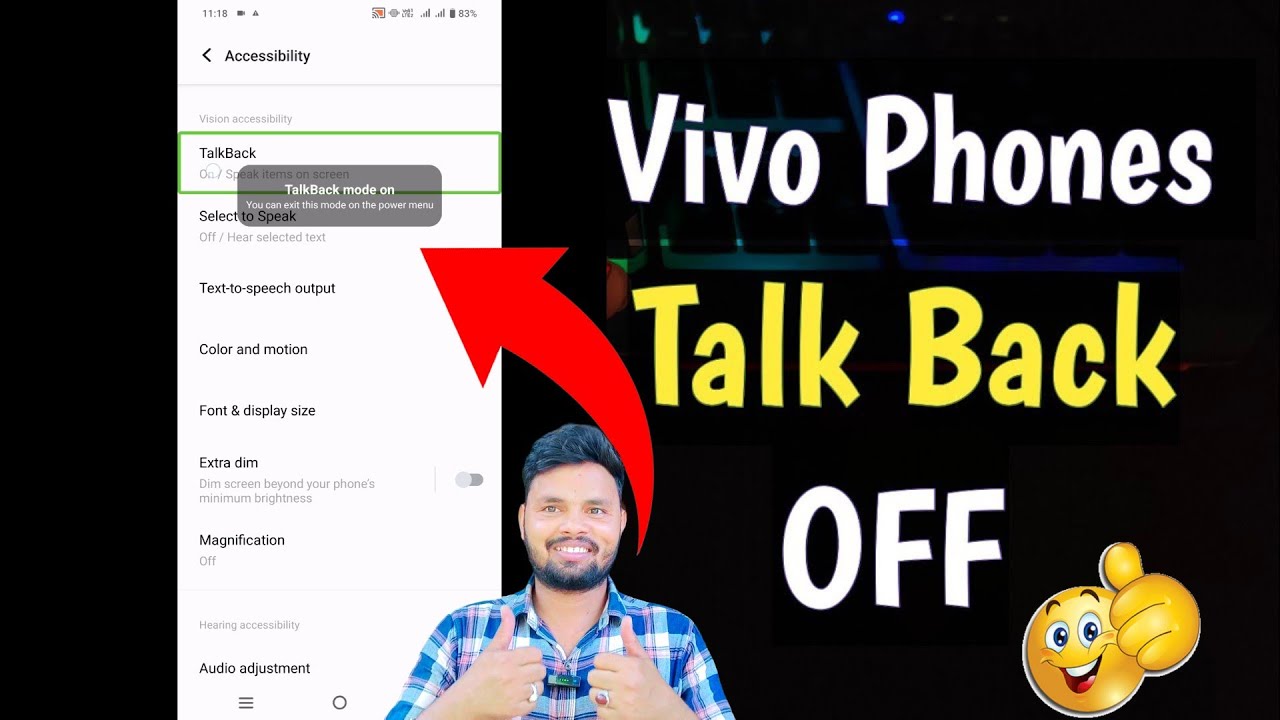 How to Turn OFF Talk Back In Vivo Phones | Vivo Phones Me TalkBack ...