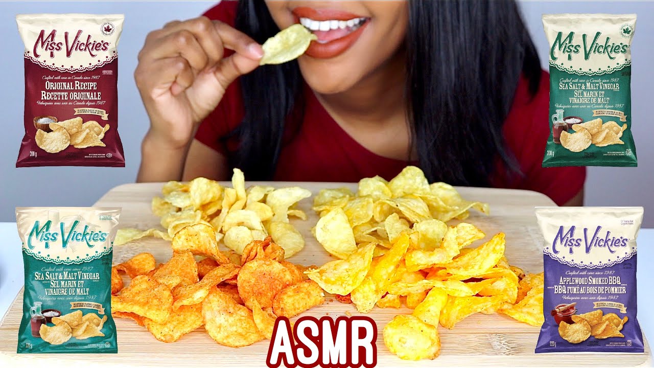 ASMR MISS VICKIE'S CHIPS MUKBANG (No Talking) *EATING SOUNDS* - YouTube