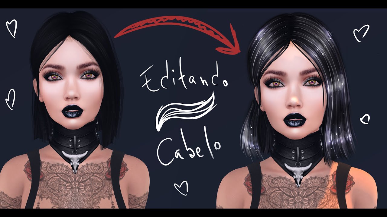 SECOND LIFE - EDIÇÃO DE CABELO - YouTube