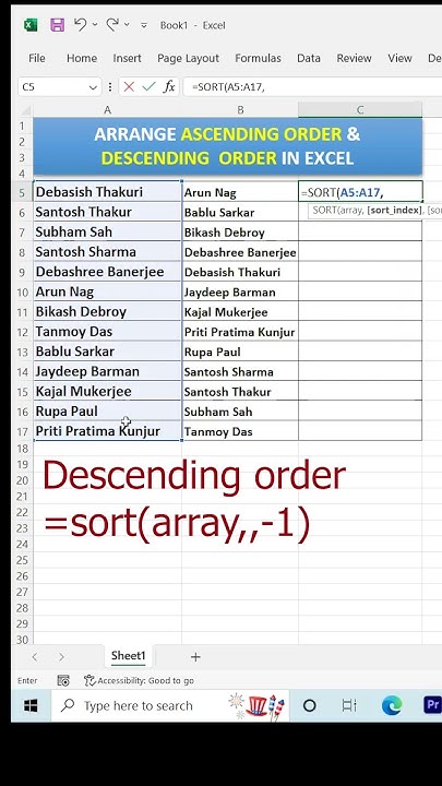 Ascending order in excel 🔥 | Descending order in Excel | Sorting in ...