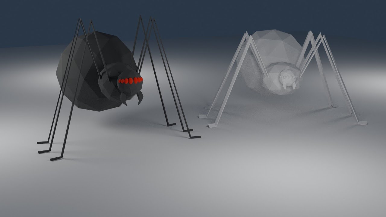 Blender Tutorials | Low poly spider - YouTube