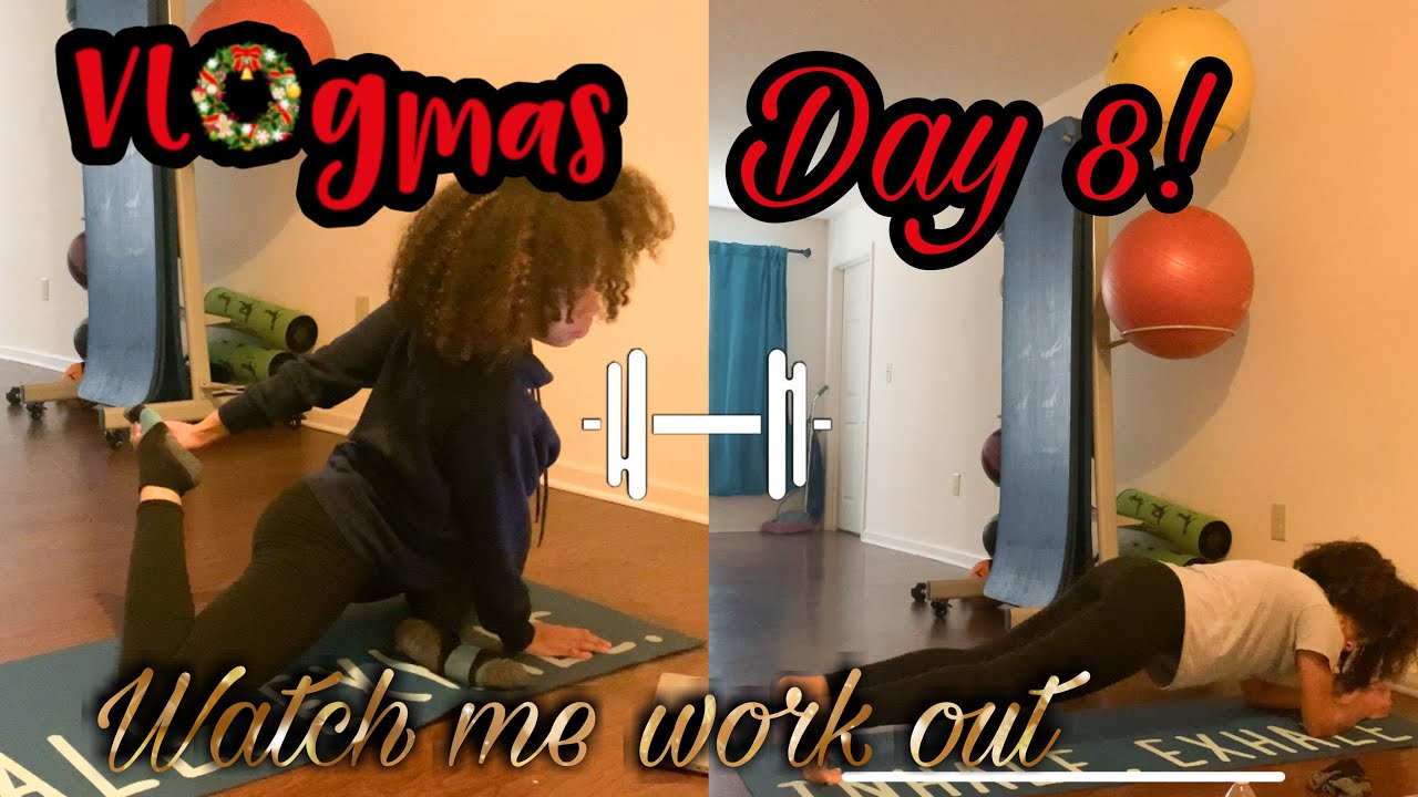 WATCH ME WORK OUT! || VLOGMAS DAY 8! - YouTube