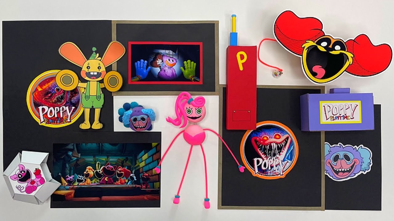Poppy Playtime Chapter3 🧤Random Box DIY Paper 파피플레이타임3 랜덤박스 - YouTube