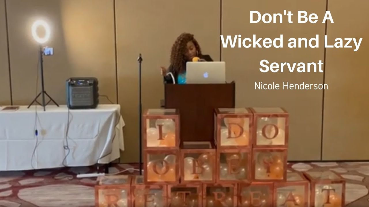 Don't Be A Wicked and Lazy Servant | 2021 I DO RETREAT - YouTube
