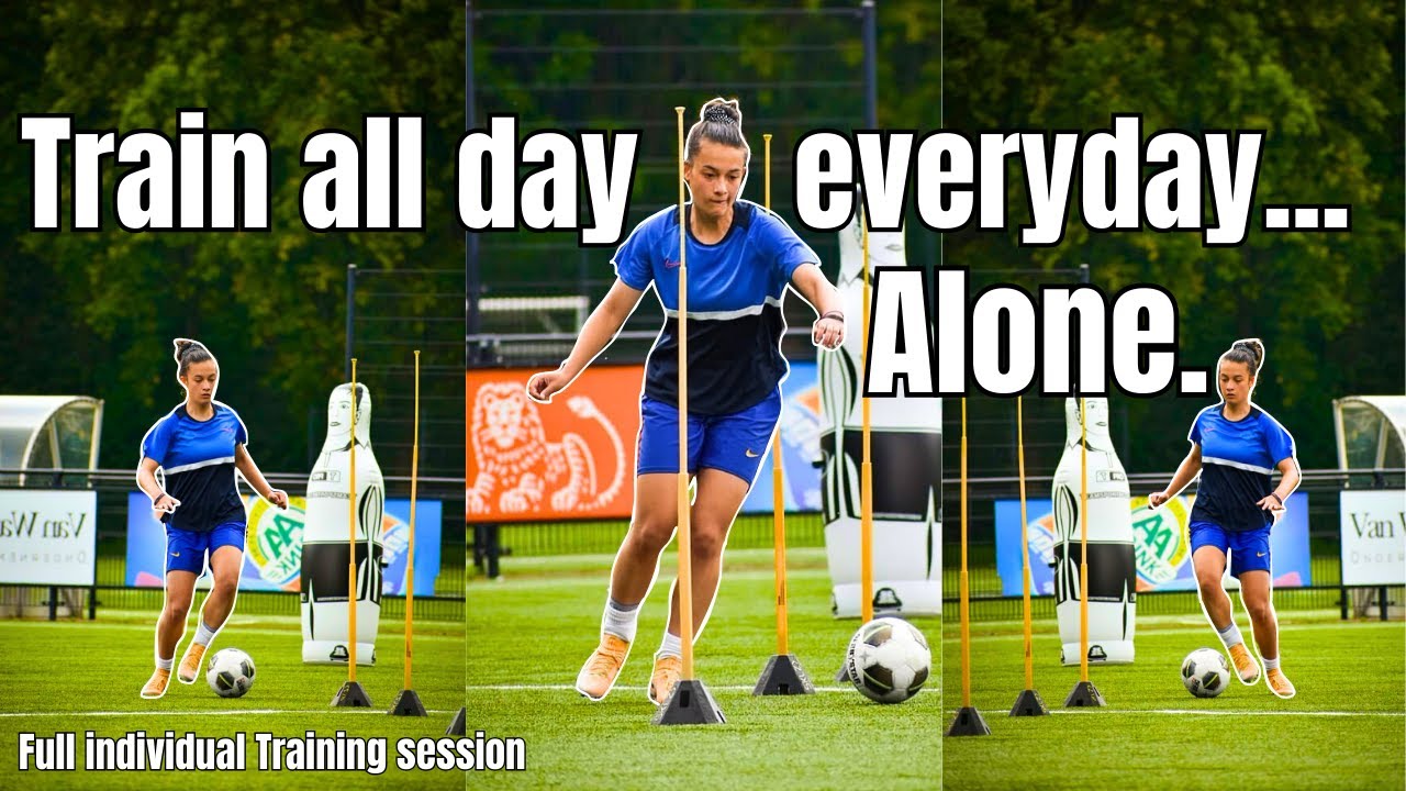 HOW TO PRACTICE FOOTBALL ON YOUR OWN? | FULL INDIVIDUAL TRAINING SESSION - YouTube