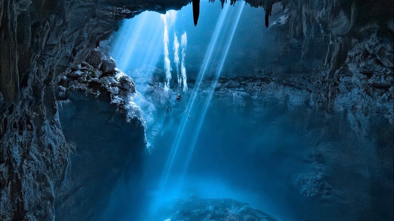 El Pit (The Pit) Cenote scuba dive in Tulum Mexico. - YouTube