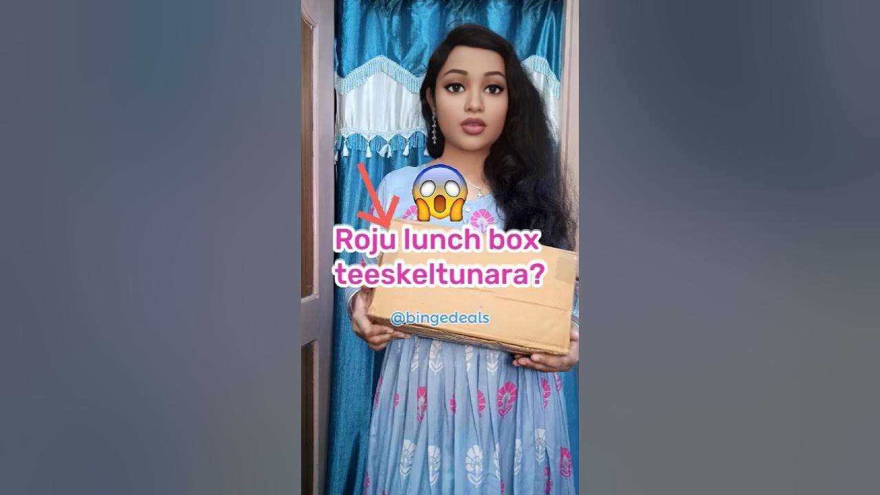 😱 Raju lunch box teesketunara? #meeshofinds #meesho #airtightcontainer #lunchbox #leakproof # ...