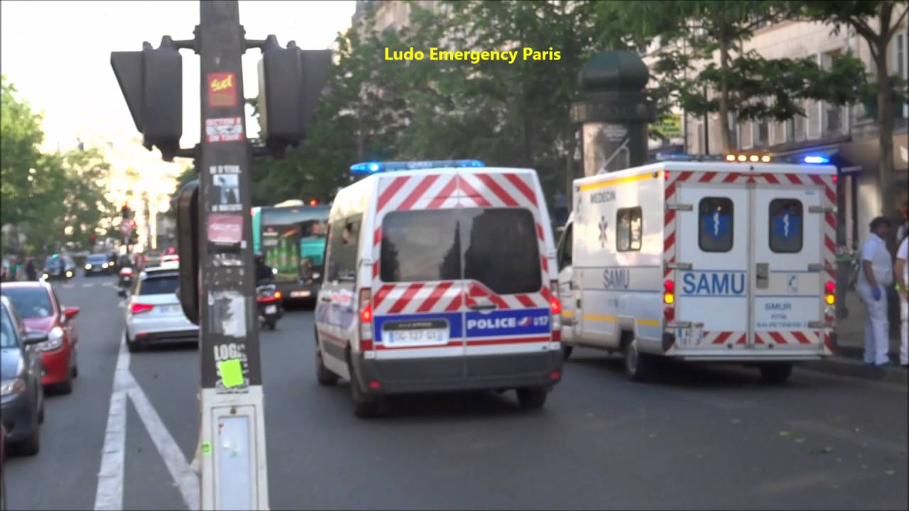 Police dans Paris en urgence ( Paris Police Car Responding ) ( BAC 75 N ...
