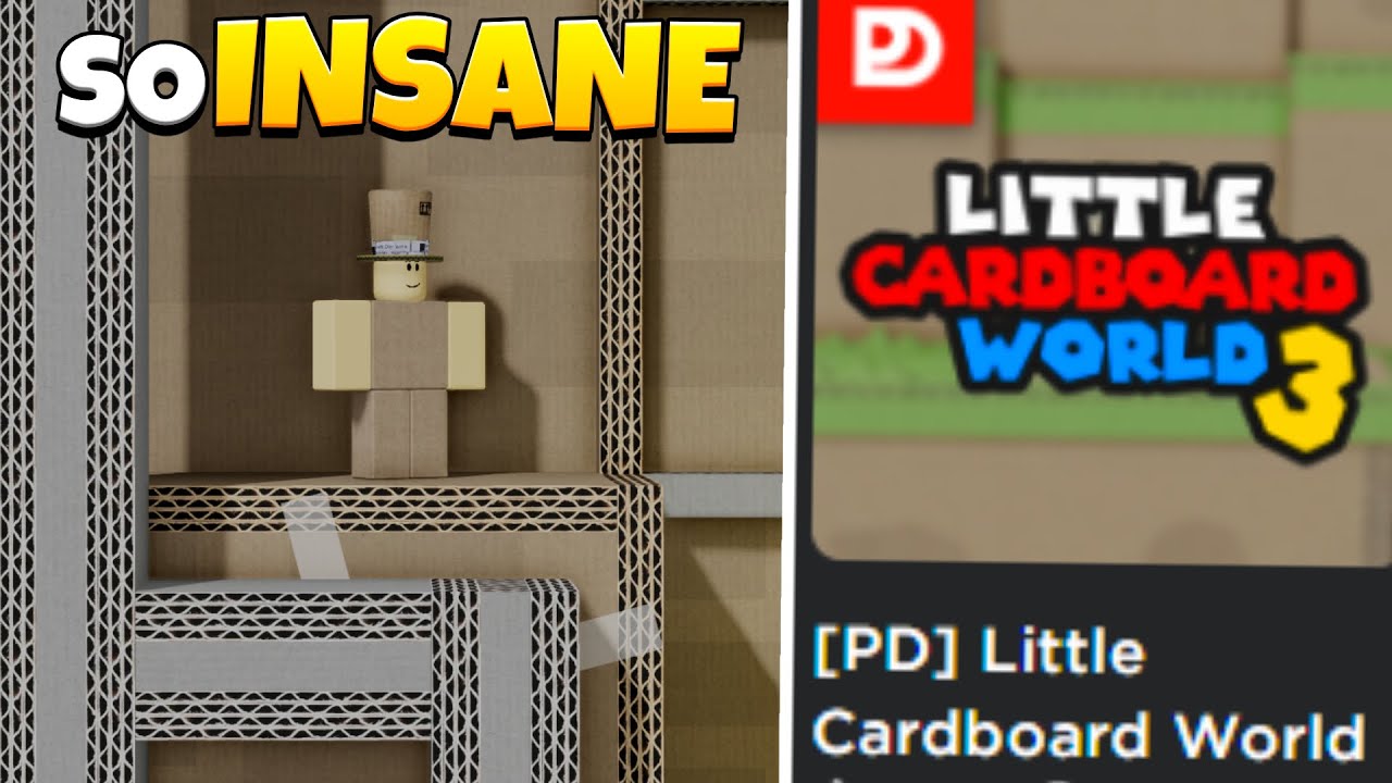 A Fan Made a Roblox Game Out of Cardboard... - YouTube